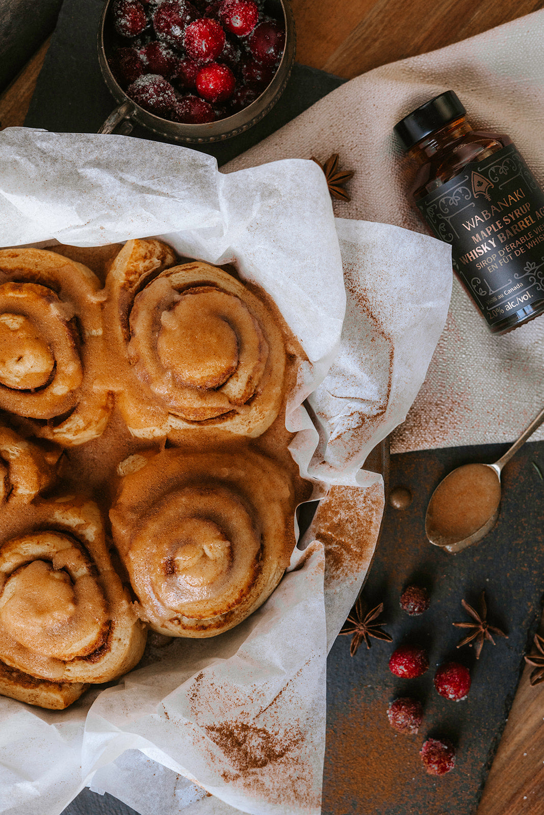 Maple Cinnamon Rolls using Indigenous Maple Syrup